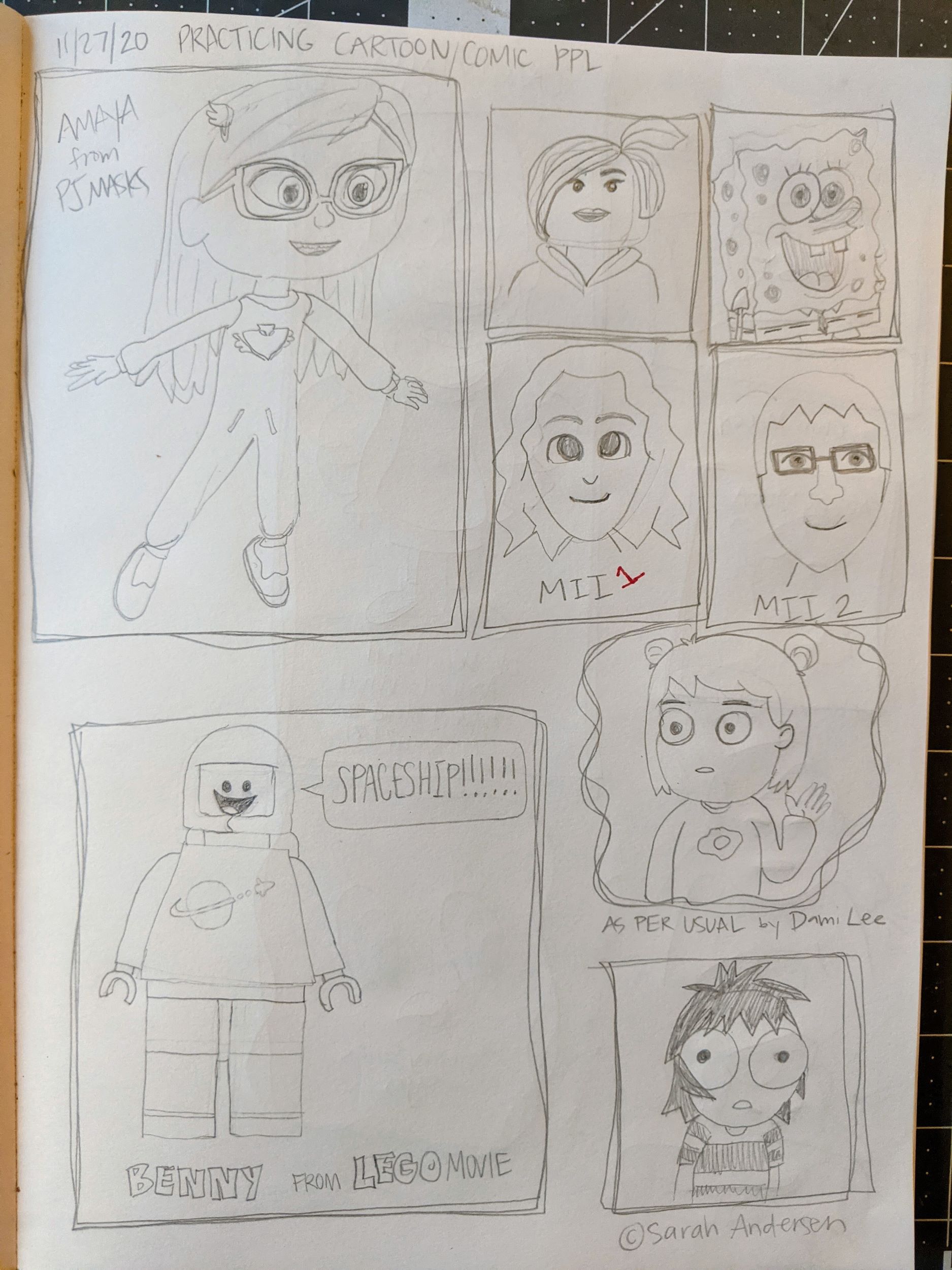 Sketchbook Snapshot: Cartoons & Comics - Angelle Conant