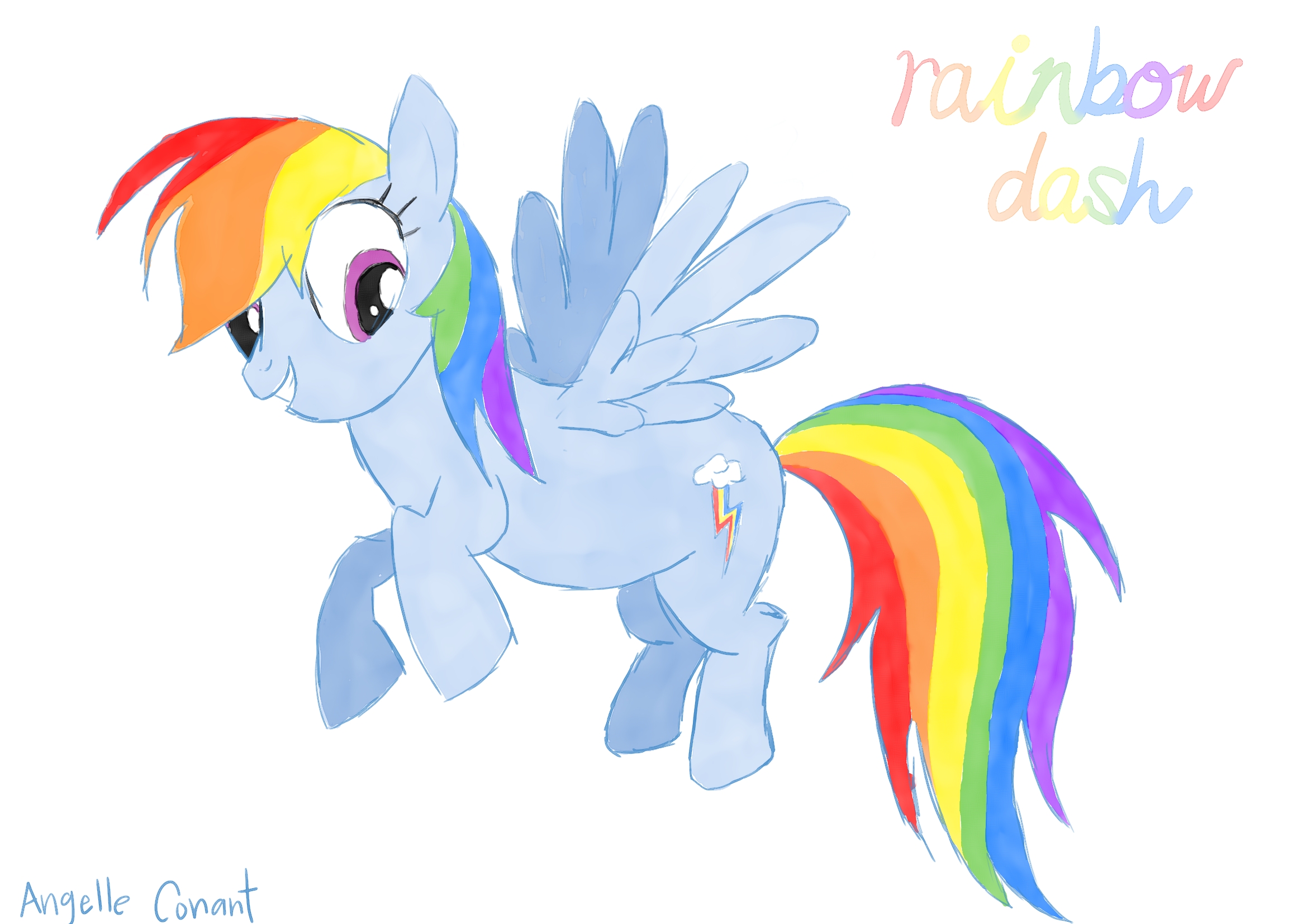 Sketchbook Snapshot: Rainbow Dash – Angelle Conant